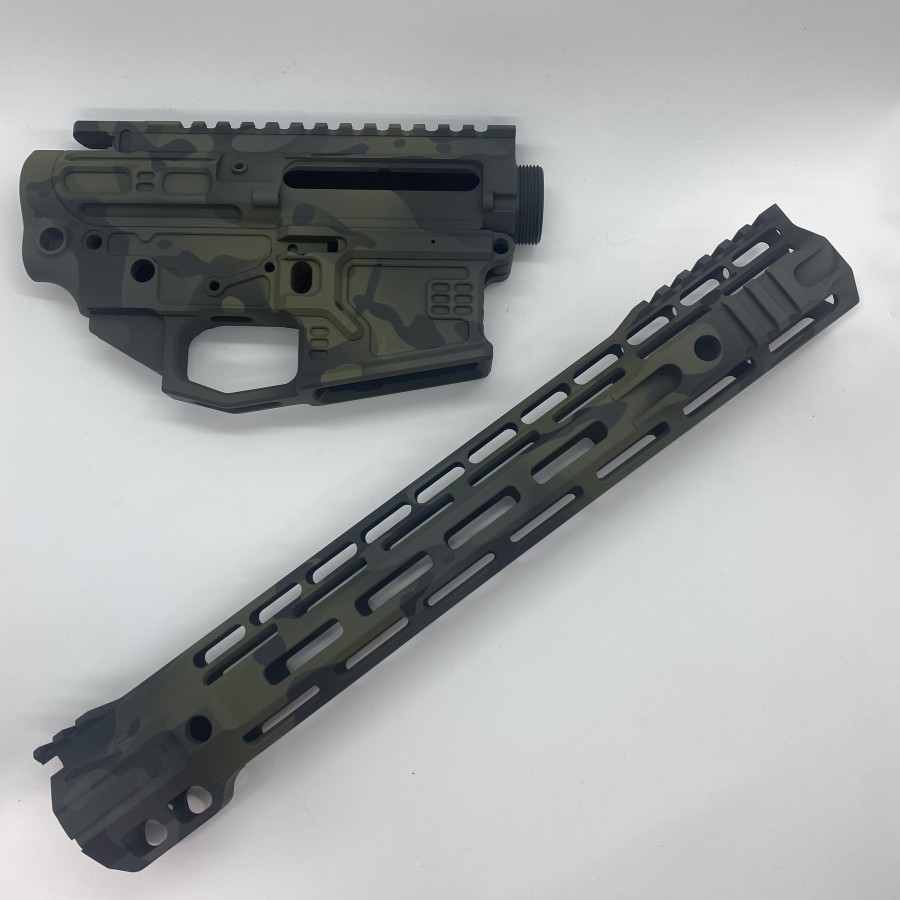 SLR Rifleworks Black Multicam Upper/ Ambi Lower Builder Set w/ 13.7 ...