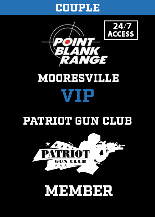 PGC VIP Membership - Couple - Mooresville - Startup | Point Blank Range