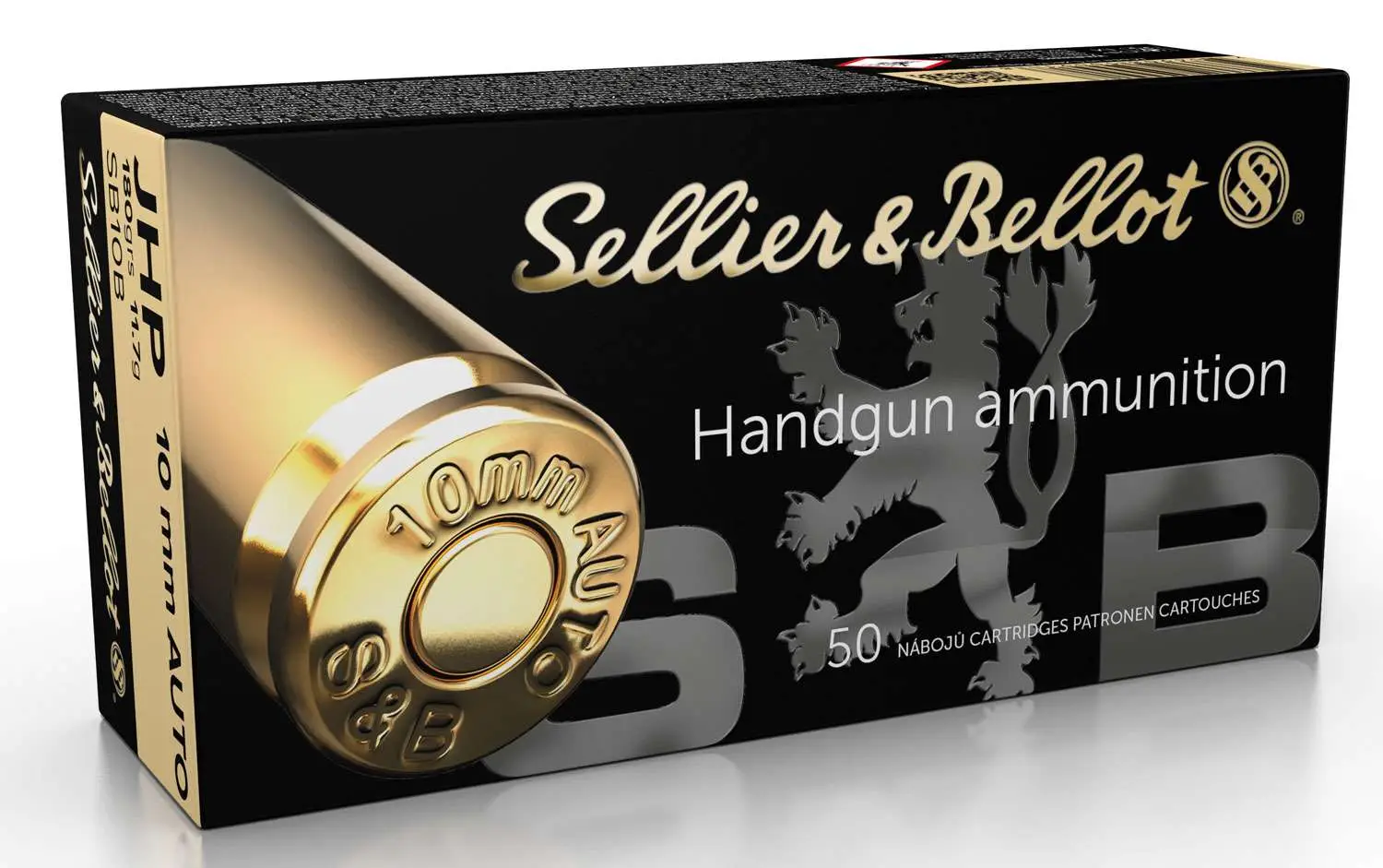 Sellier & Bellot SB10B Handgun 10mm Auto 180 gr Jacketed Hollow Point ...