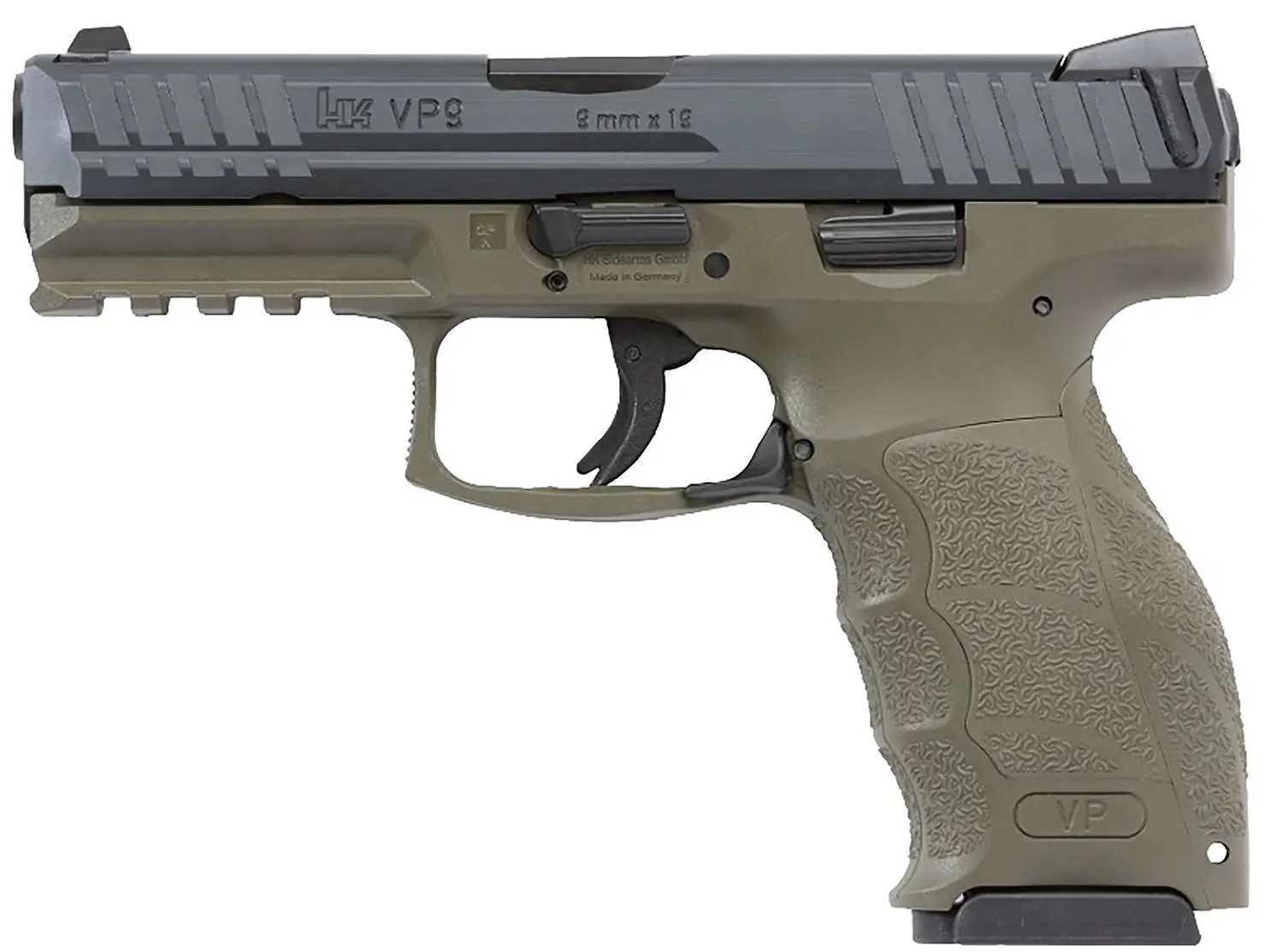 HECKLER AND KOCH VP9 9MM ODG NS 17RD | Bridgeport Equipment & Tool