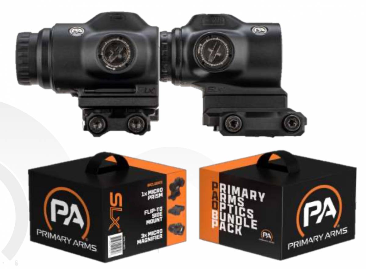 Primary Arms 710076 SLx 1X MicroPrism with 3X Micro Magnifier & Flip to ...