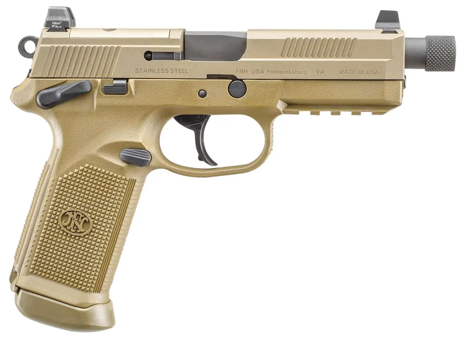 FN 66968 FNX Tactical 45 ACP 5.30" 15+1 Flat Dark Earth Interchangeable ...
