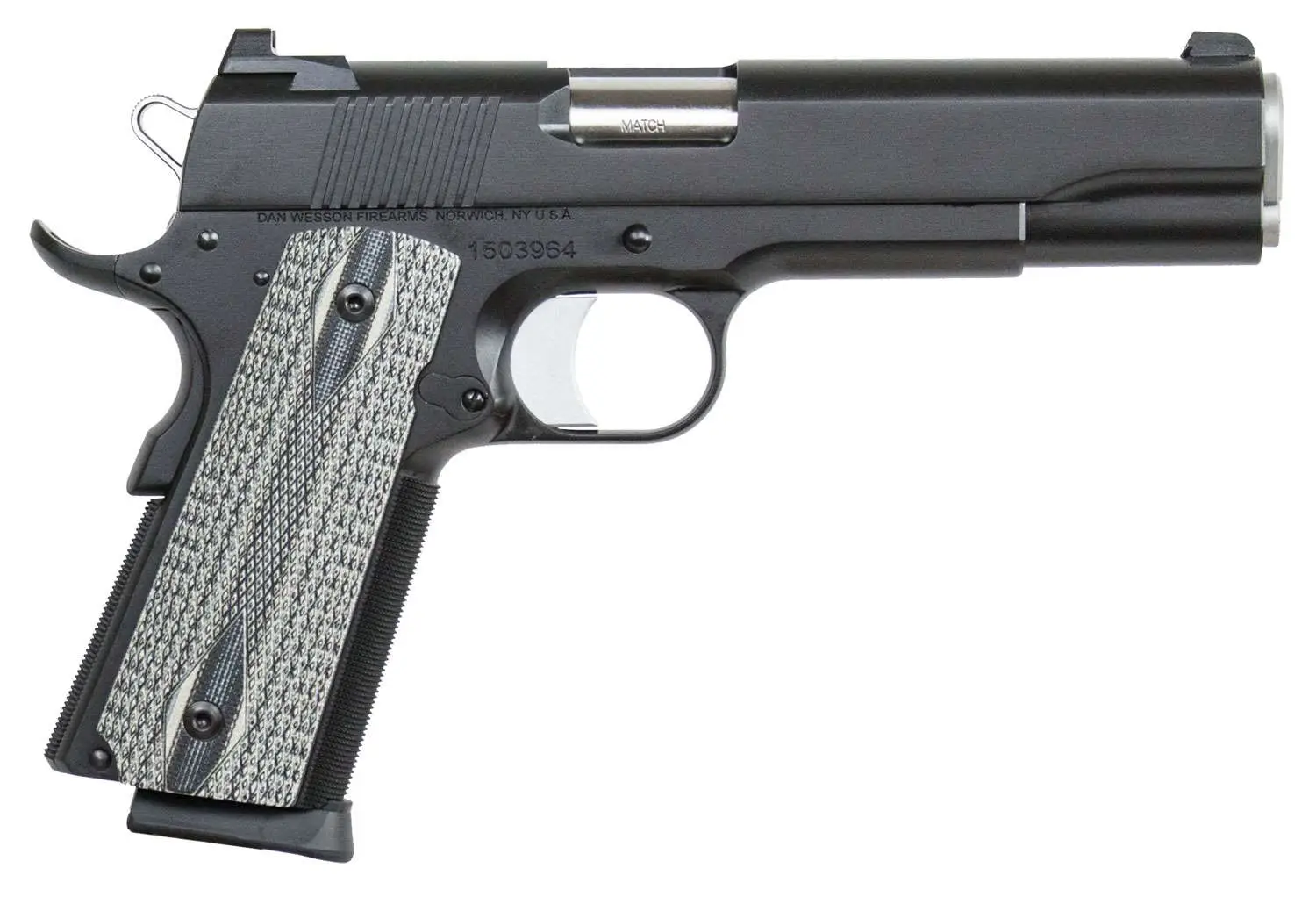 Dan Wesson 01823 Valor 45 ACP 5" 8+1 Black Duty Finish Stainless Steel ...