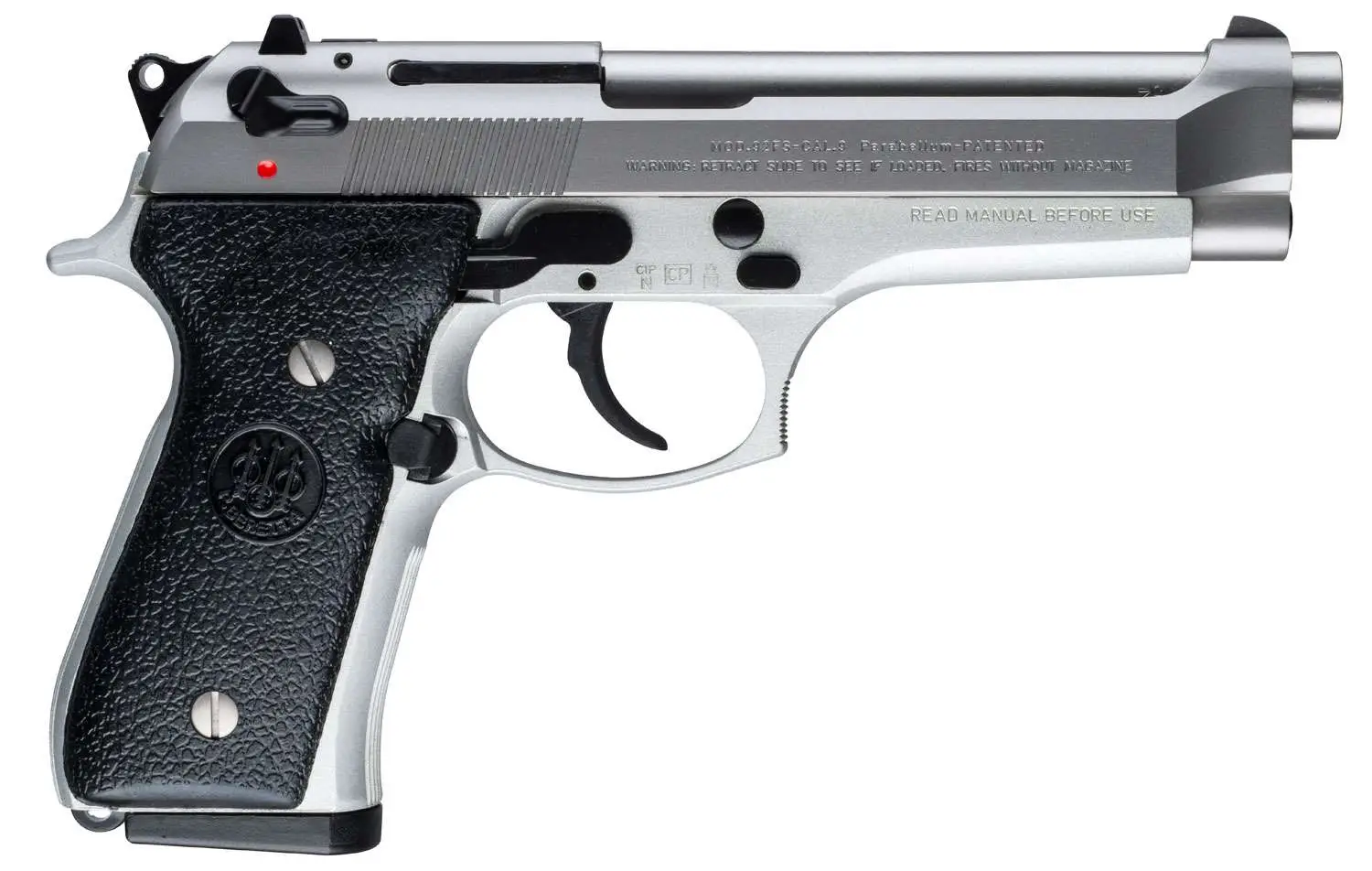 Beretta USA JS92F520M 92FS Italy Inox 9mm Luger 4.90" 15+1 Satin ...