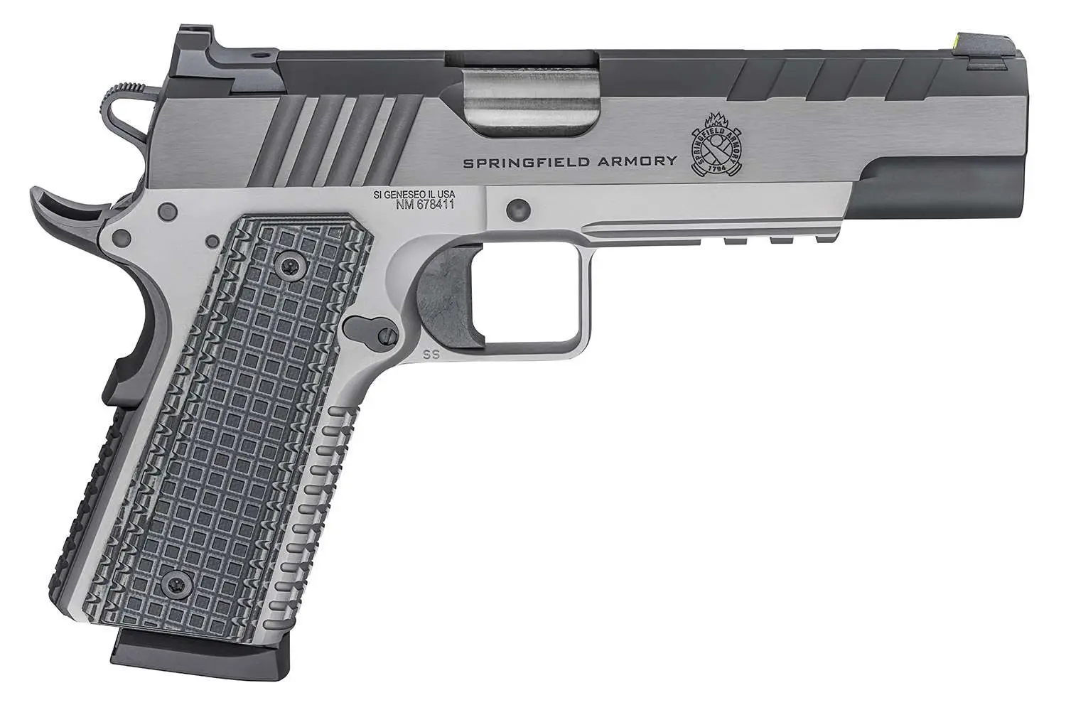 Springfield Armory PX9220L 1911 Emissary 45 ACP 5" 8+1 Stainless Steel ...